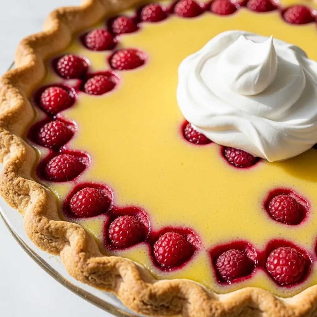Summer Lemon Raspberry Pie - SipNFeel