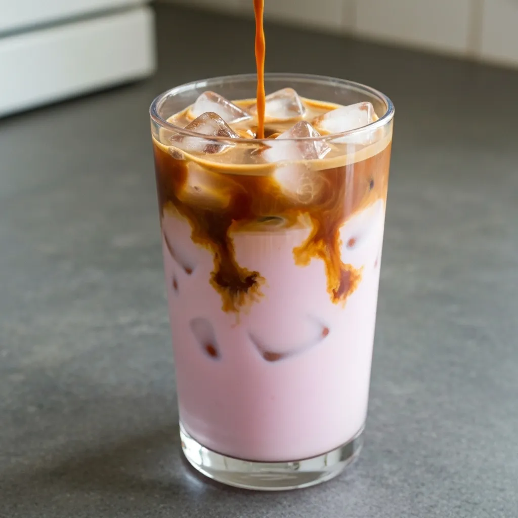 Pink Coconut Iced Latte - SipNFeel